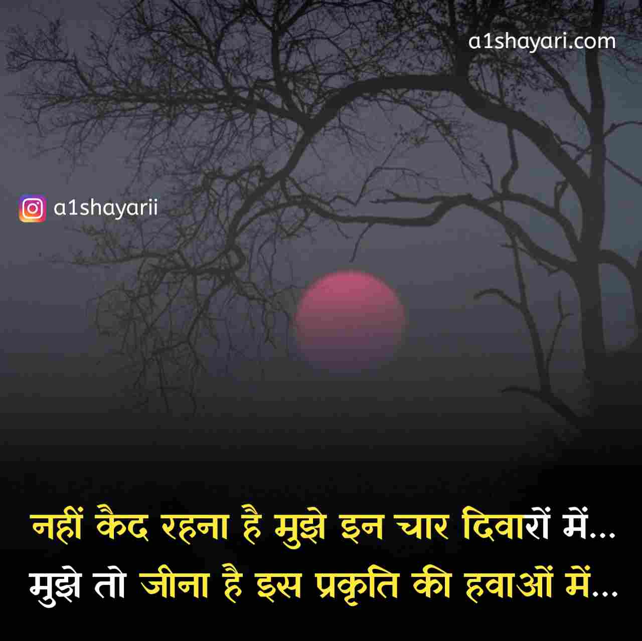 Nature Shayari In Hindi With Images – a1shayari.com